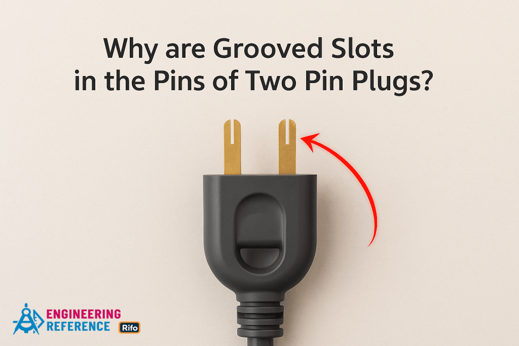 Why are there Grooved Slots in the Pins of Two Pin Plugs?