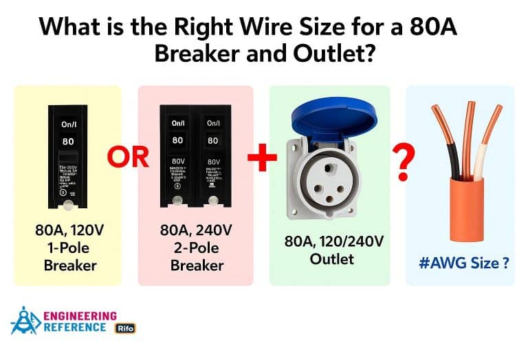 What is the Correct Wire Size for 80A Breaker and Load?